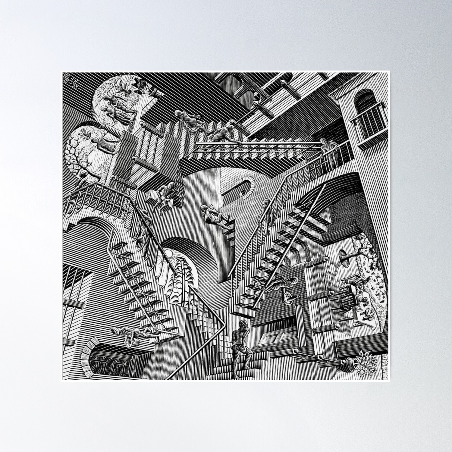 Relativity Lithograph Print By M.C. Escher - Surrealism Artwork ...
