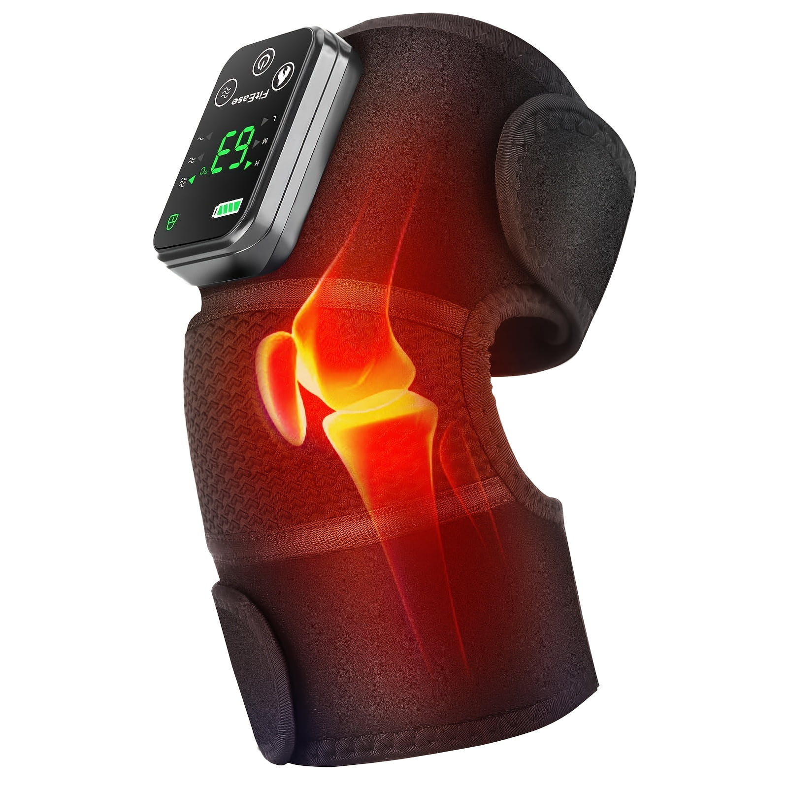 Relax And Rejuvenate With This 3-in-1 Heated Knee Massager Brace Wrap ...