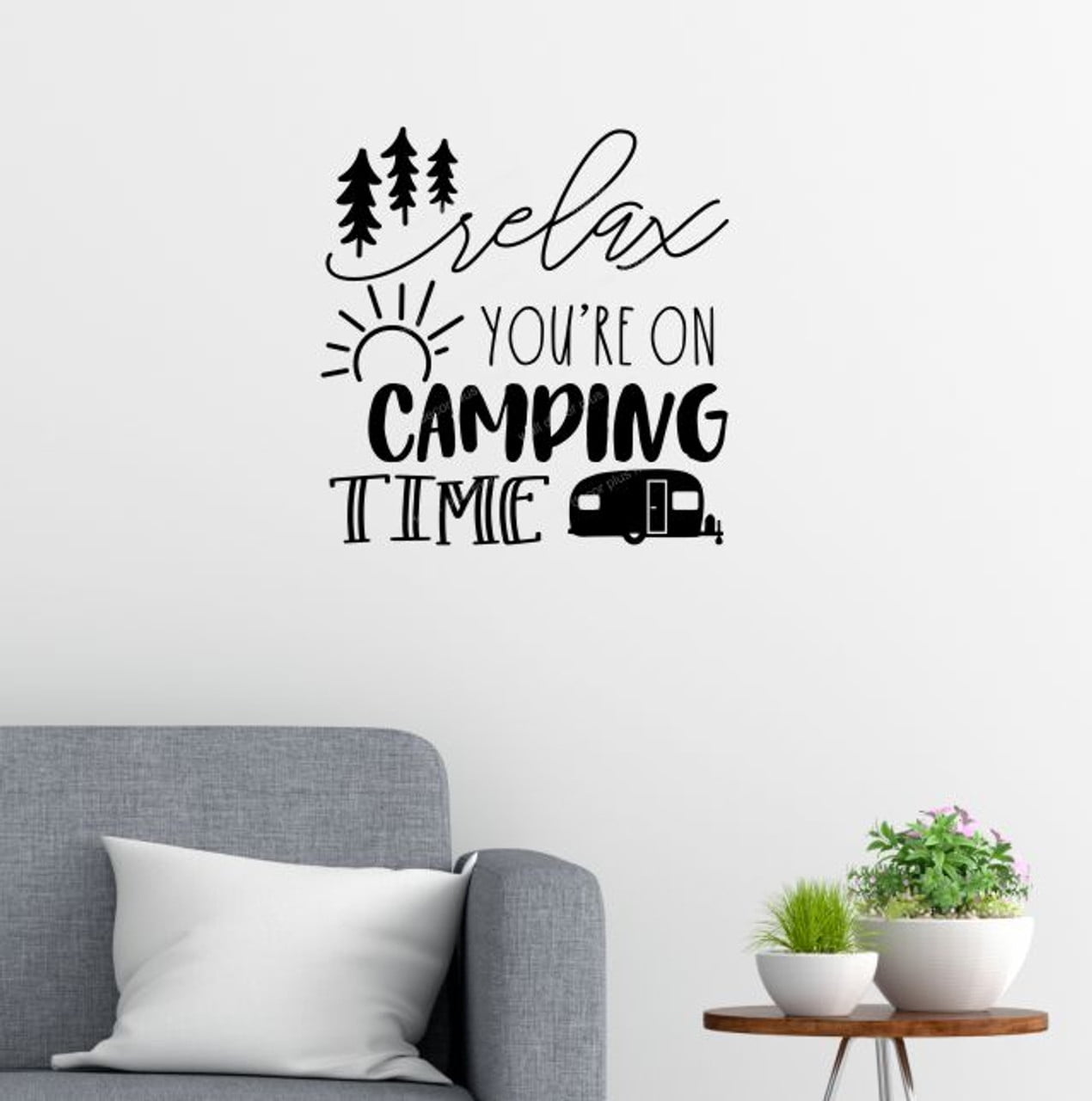 Relax You're On Camping Time RV Decals - Vinyl Camper Decals - Decals ...