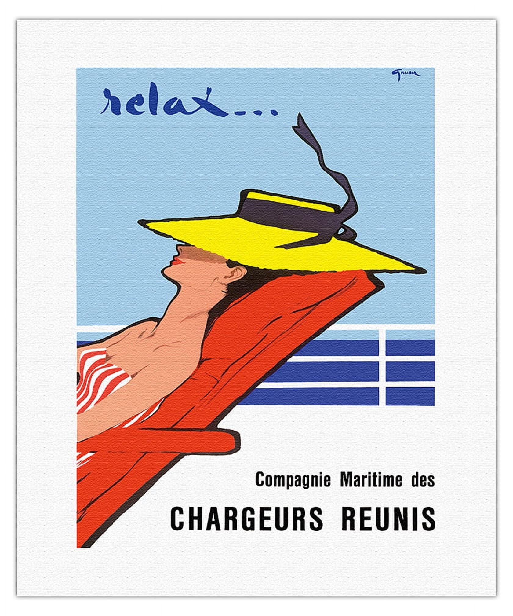 Relax... - Chargeurs Réunis Maritime Company - Vintage Ocean Liner ...