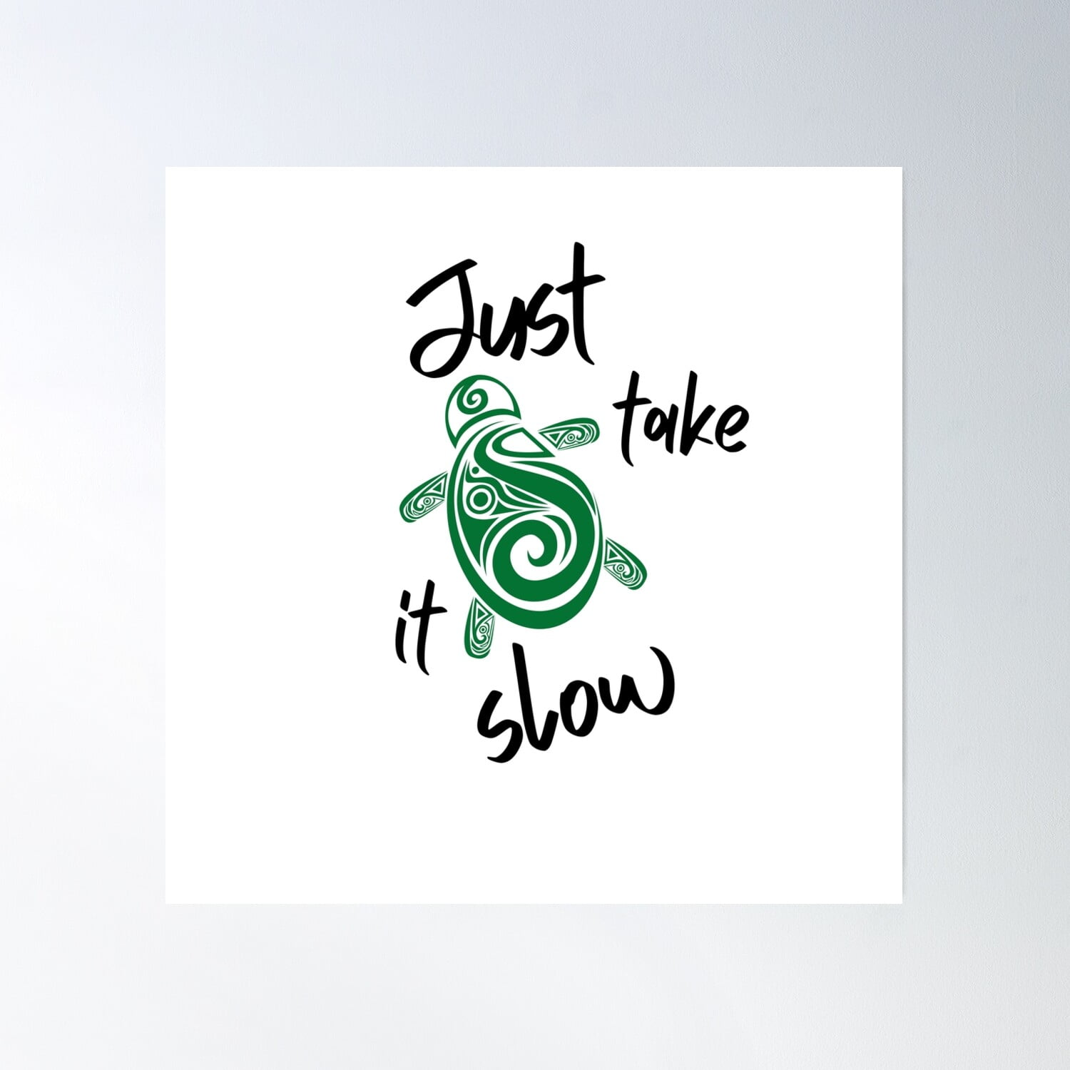 Relax Cute Turtle Motivational Cute Gift Good Positivity Funny Happy ...