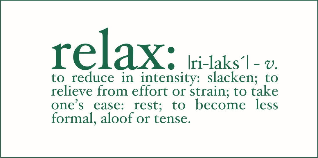 Relax Definition Vinyl Decal - Small - Forest Green - Walmart.com