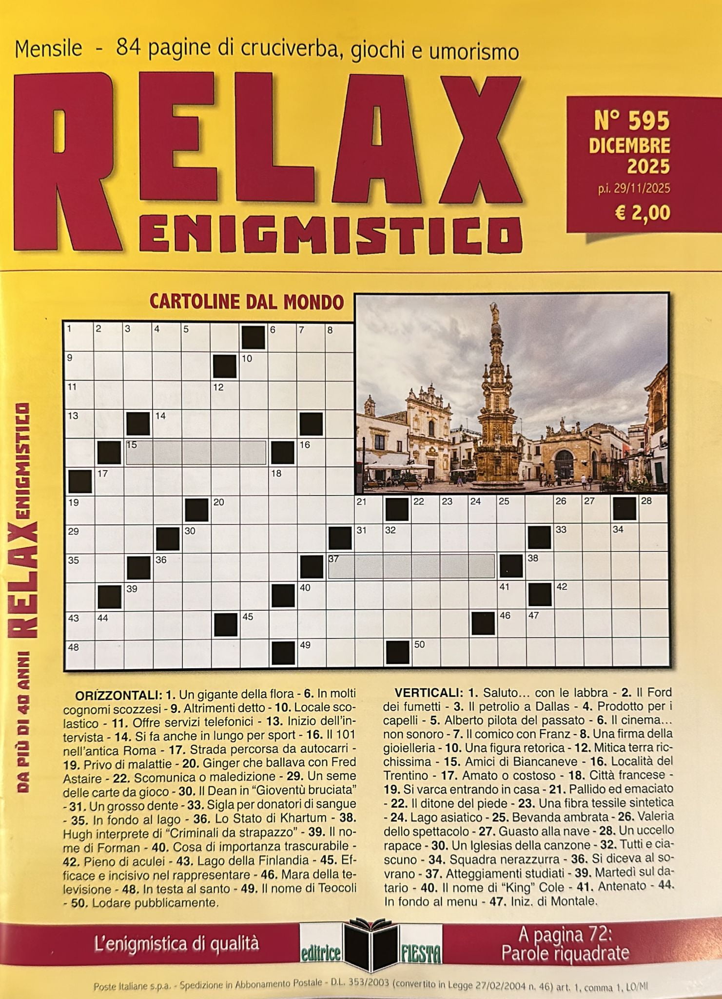 Relax Enigmistico Magazine December 2025 - Walmart.com