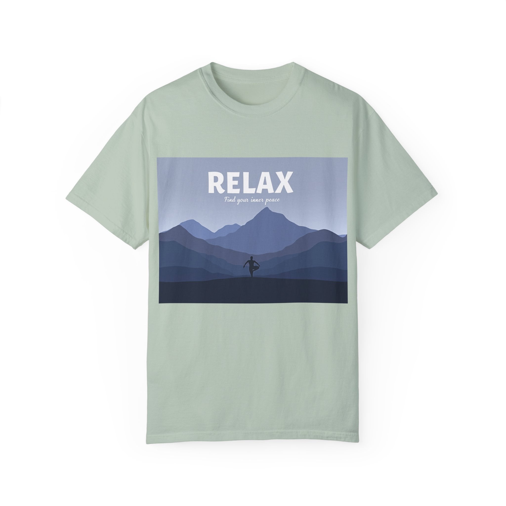 Relax - Find Your Inner Peace - Dyed T-shirt (Bay, XL) - Walmart.com