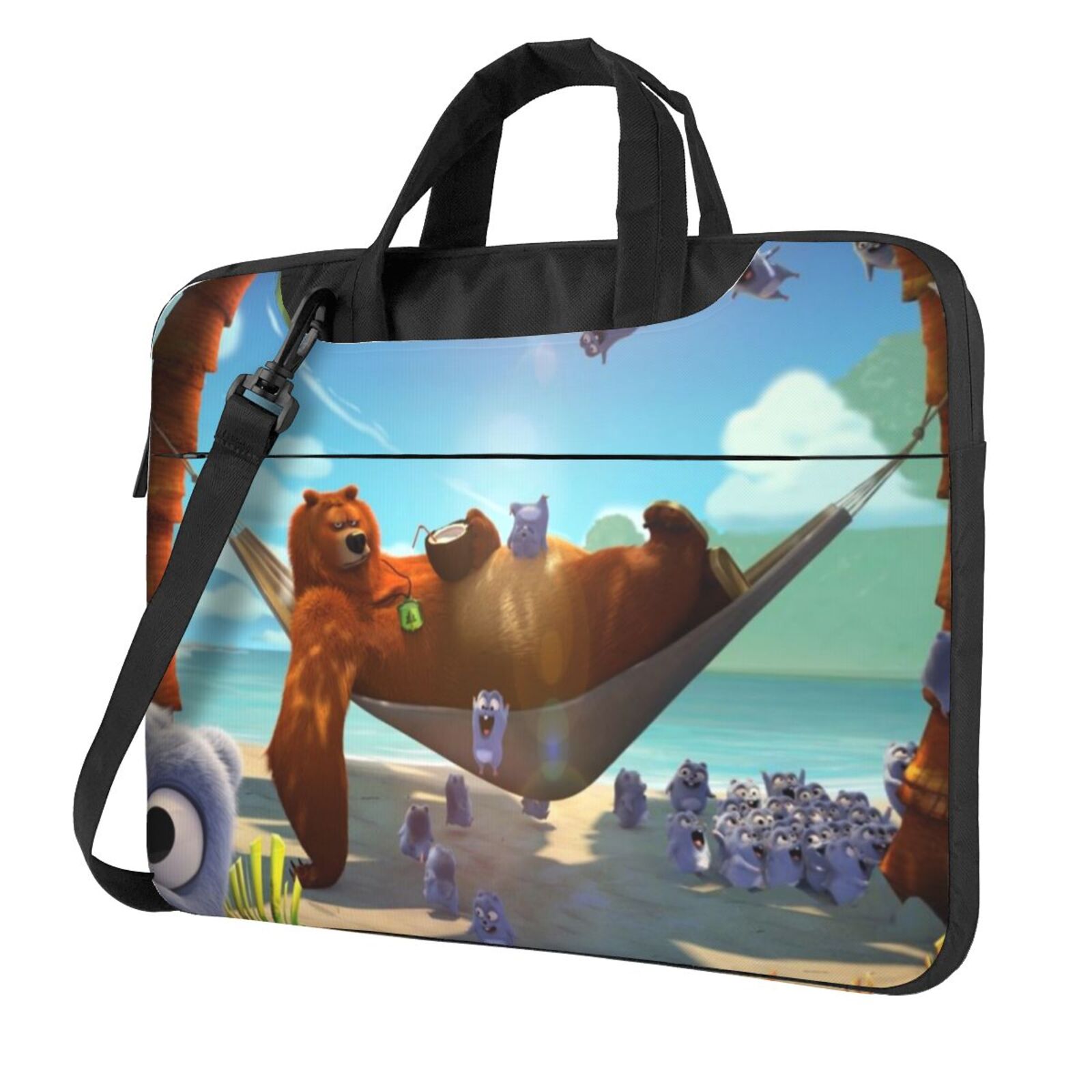 Relax Grizzy And the Lemmings Laptop Bag Portable Shoulder Laptop Case ...