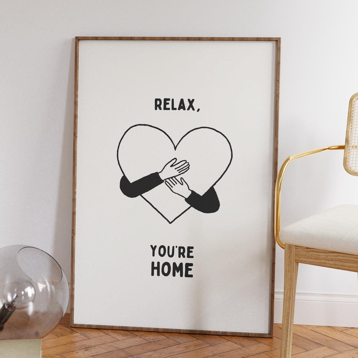 Relax You'Re Home Print, Living Room Decor, Home Quote Poster ...