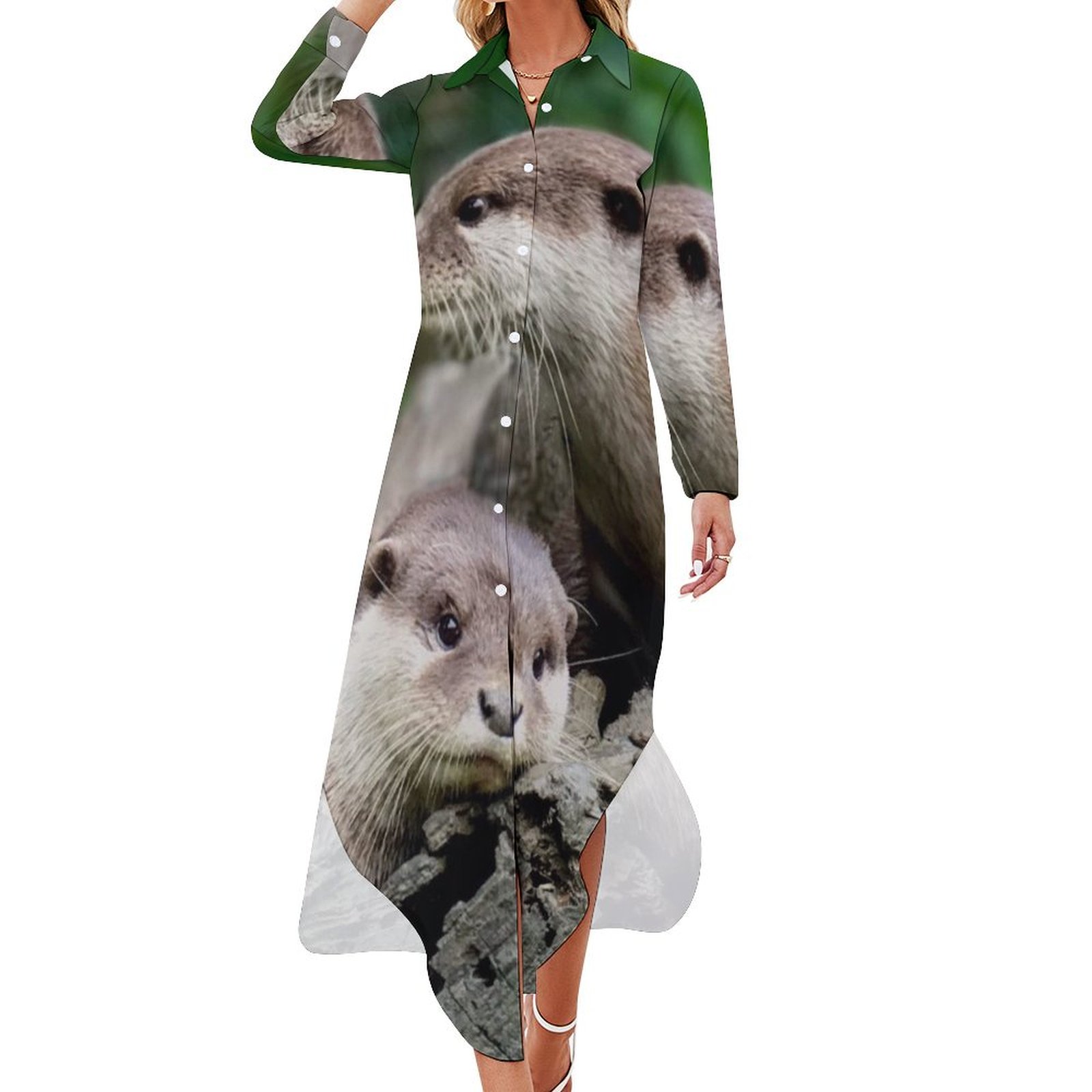Relax Long Sleeved Shirt Dress elegant dresses plus sizes luxury woman ...