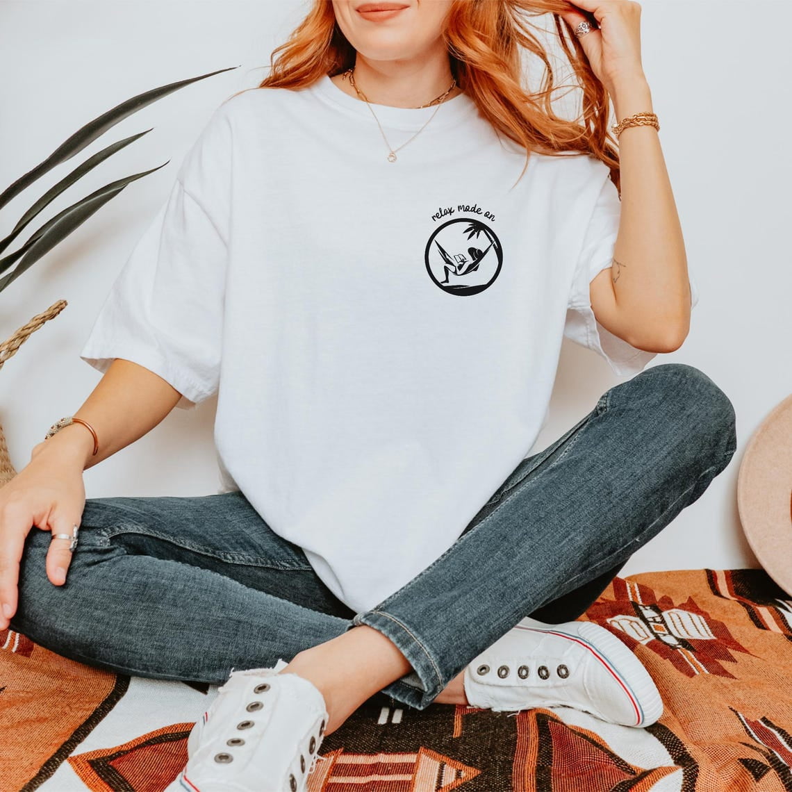 Relax Mode On T-Shirt, Chill Graphic Tee, Aesthetic Relaxed Fit Shirt ...