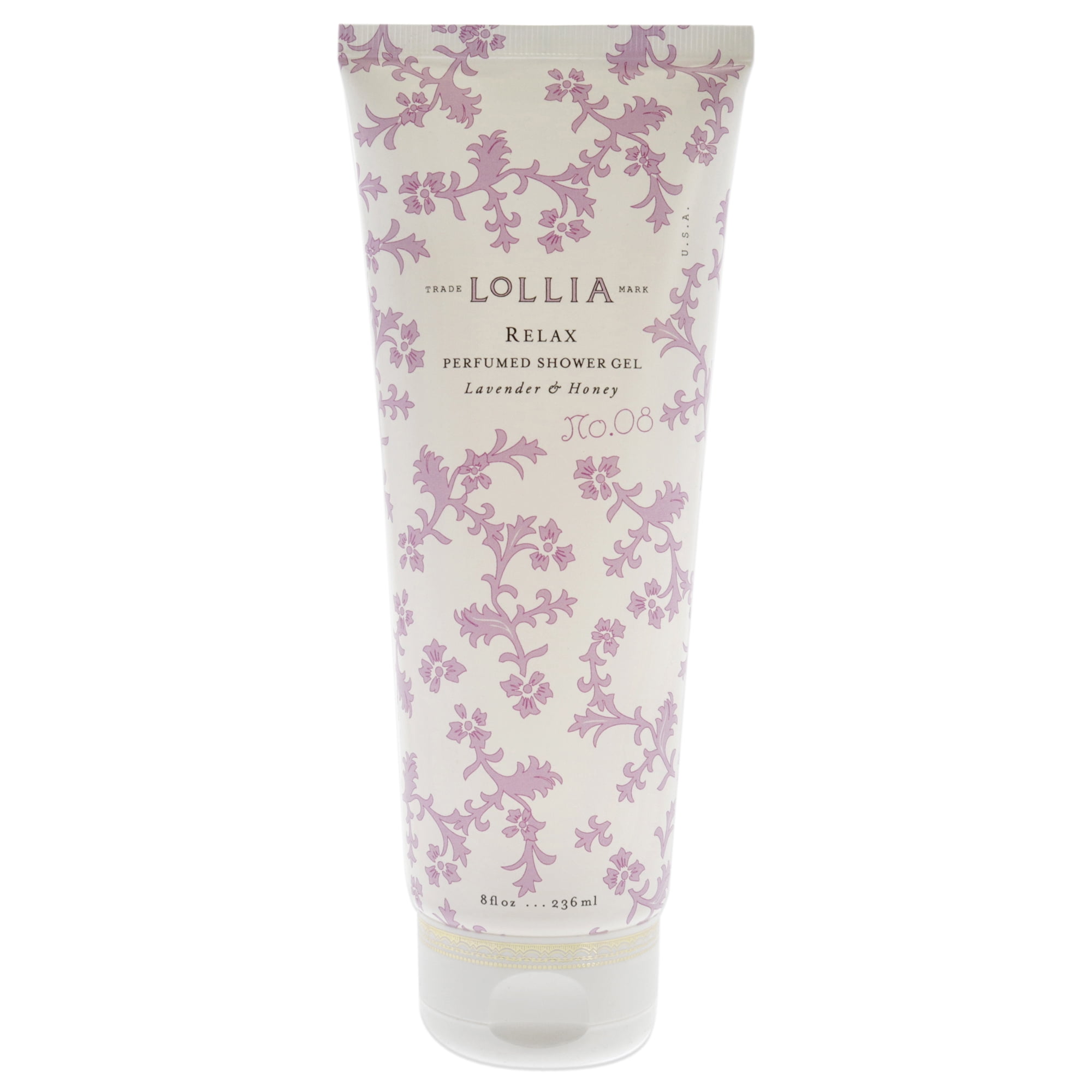 Lollia Relax Perfumed Shower Gel, Shea Butter and Jojoba Oil, Hibiscus ...