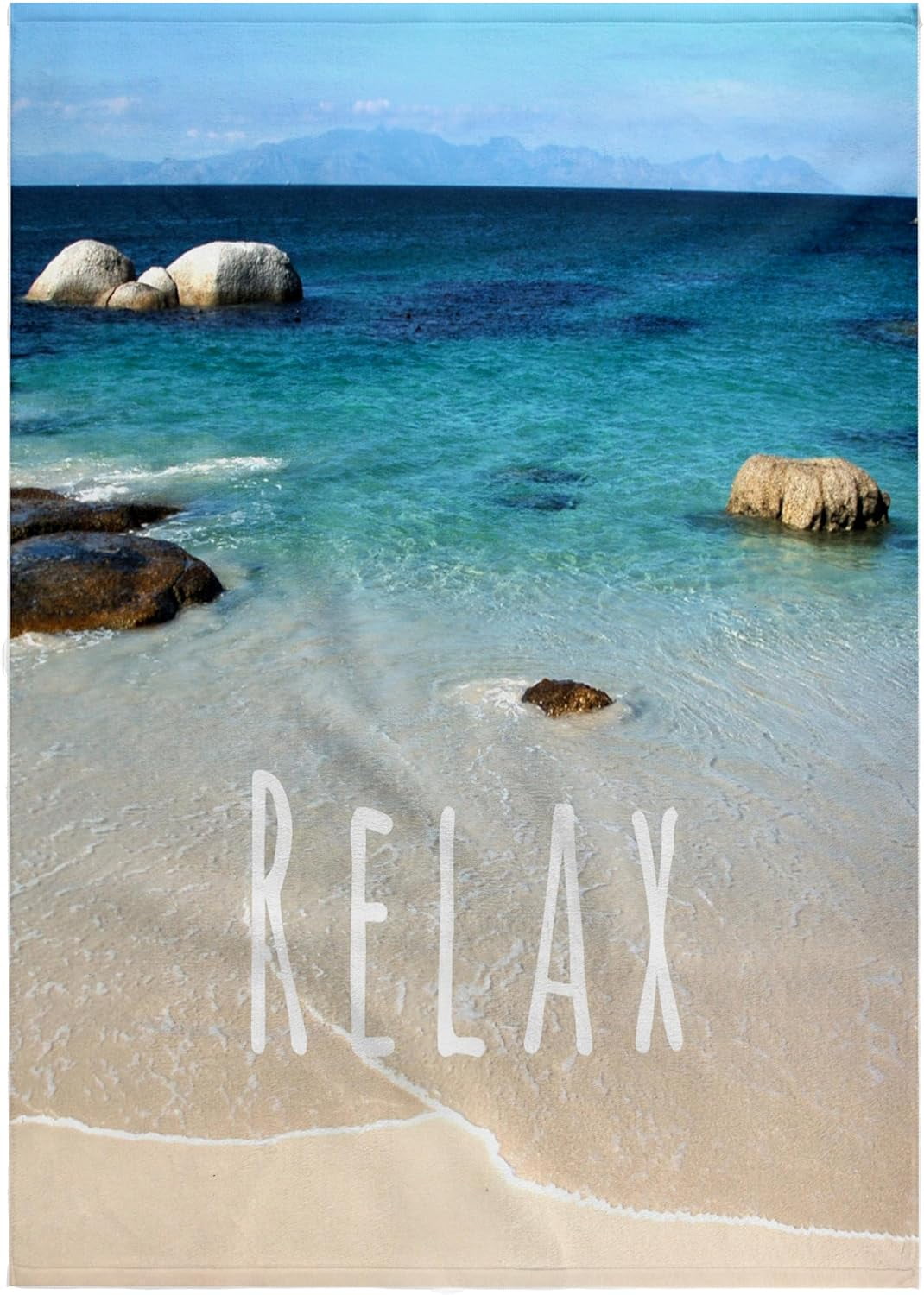 Relax - Positive Affirmations - Inspiring Motivational Word - Beach ...