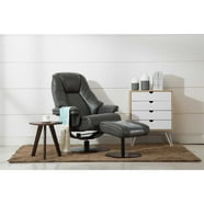 BenchMaster Newport Taupe Faux Leather Recliner Chair with Pushback ...
