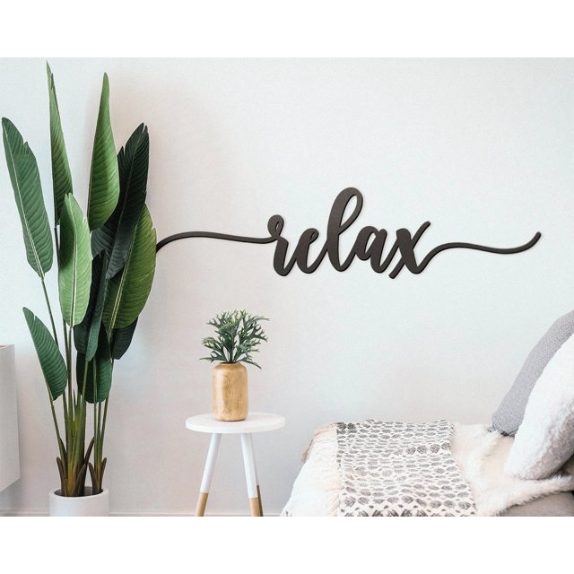 Relax Sign | Relax Acrylic Sign | Bathroom Sign | Living room sign ...