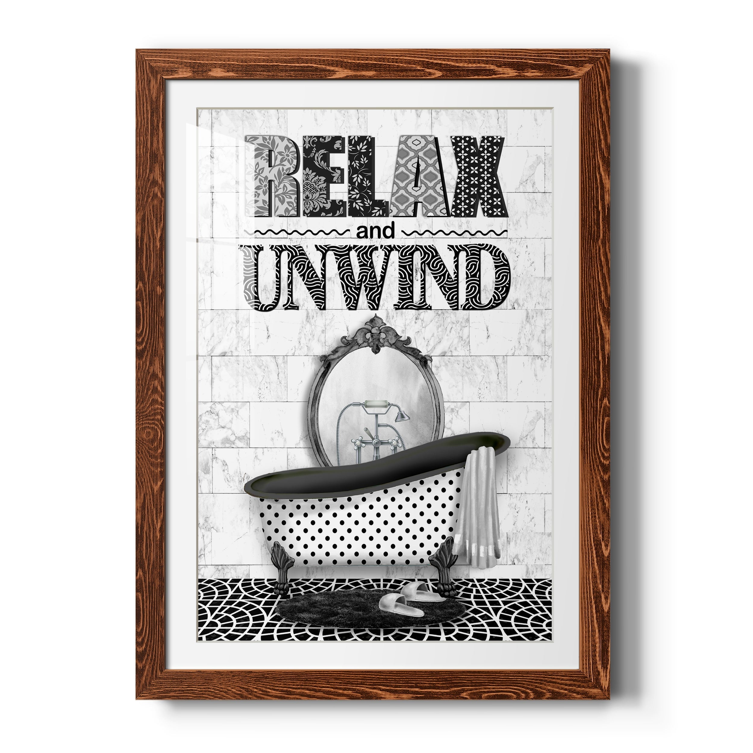 Relax and Unwind - Premium Framed Print - Distressed Barnwood Frame ...