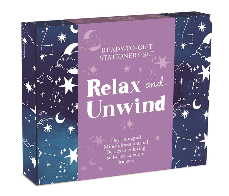 Relax and Unwind : Ready-to-Gift Stationery Set with Desk Notepad ...