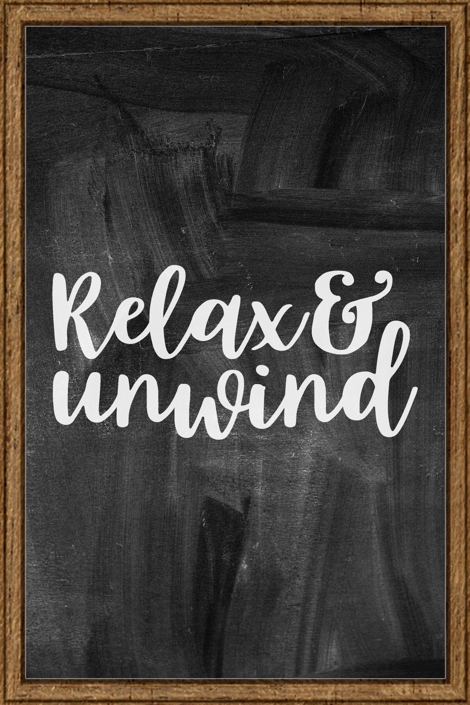 Relax and Unwind Self Care Healing Rest Recuperate Tin Sign Chalk Board ...