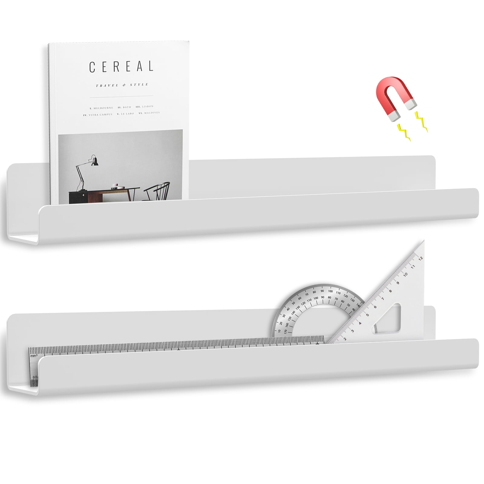 Relax love 2Pcs Magnetic BookShelf for Whiteboard Acrylic Magnetic ...