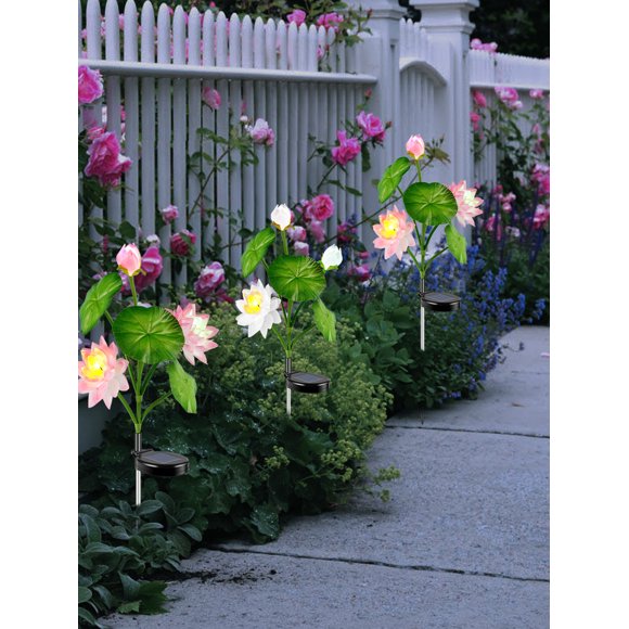 Lotus Flower Solar Lights