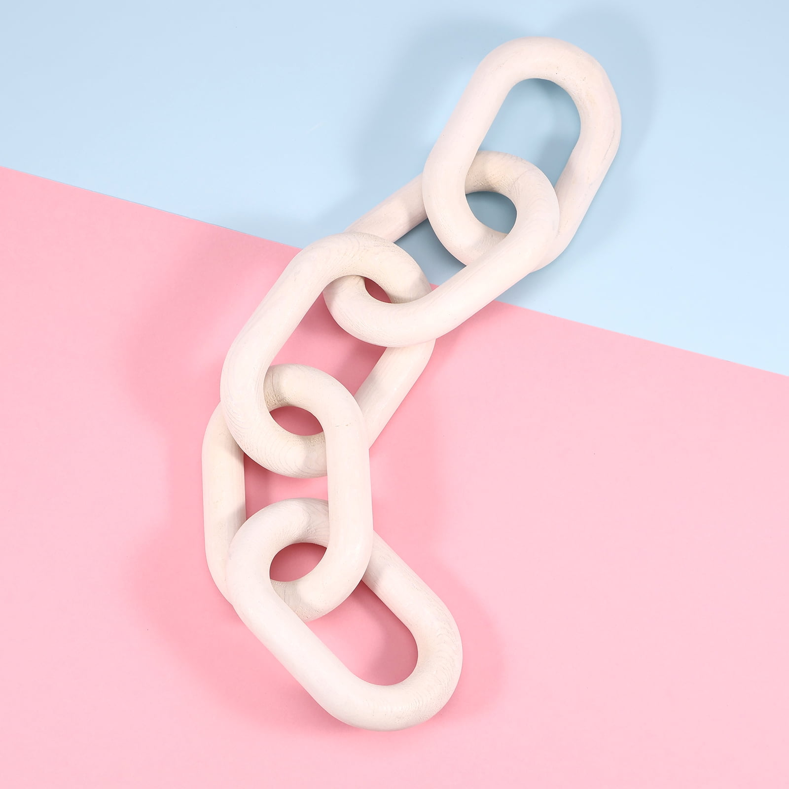 Relax Love Rustic Wooden Chain Link Decor, Black or White, Pine Wood ...