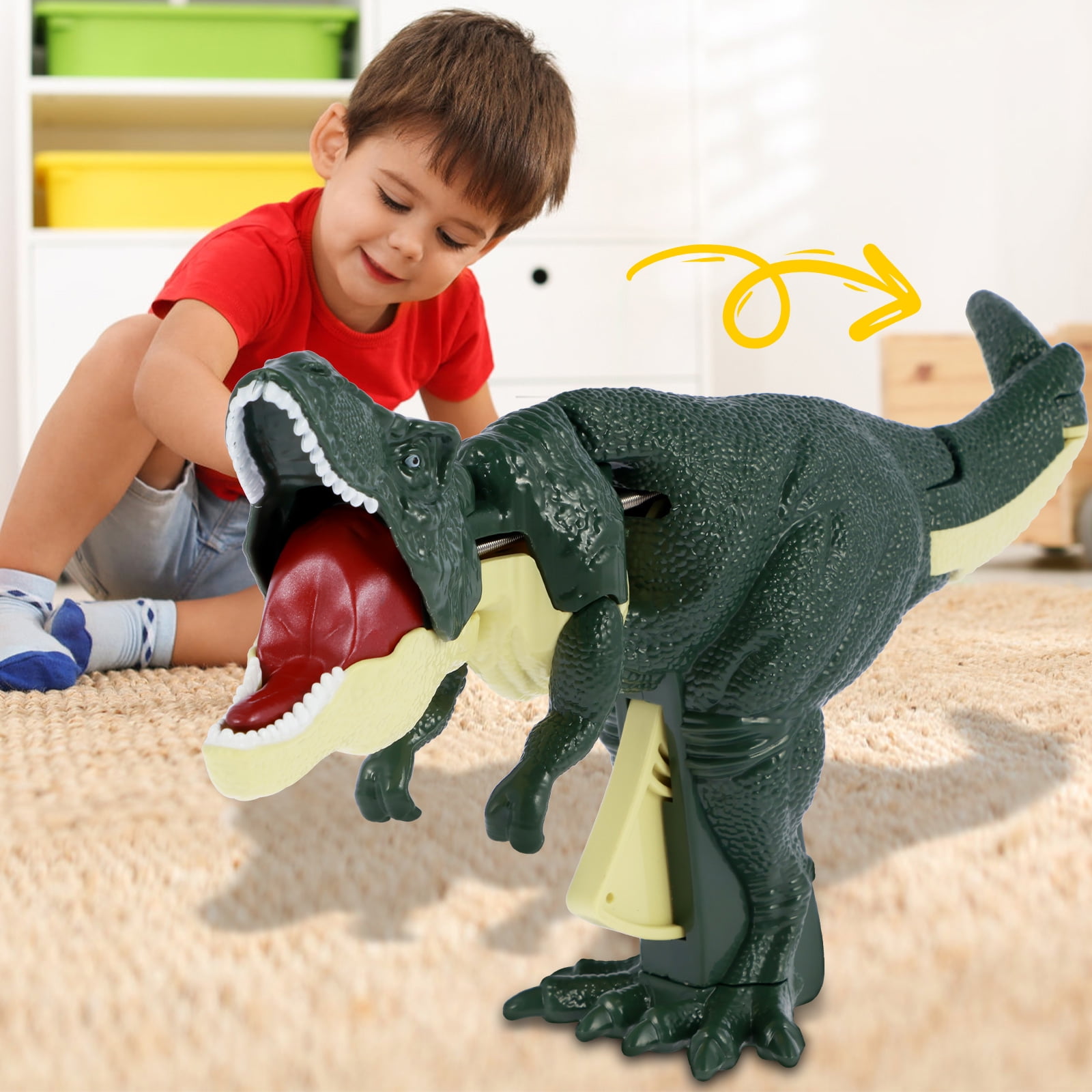 Relax love Press Dinosaur Toy Rocking Dinosaur Toy Creative with ...