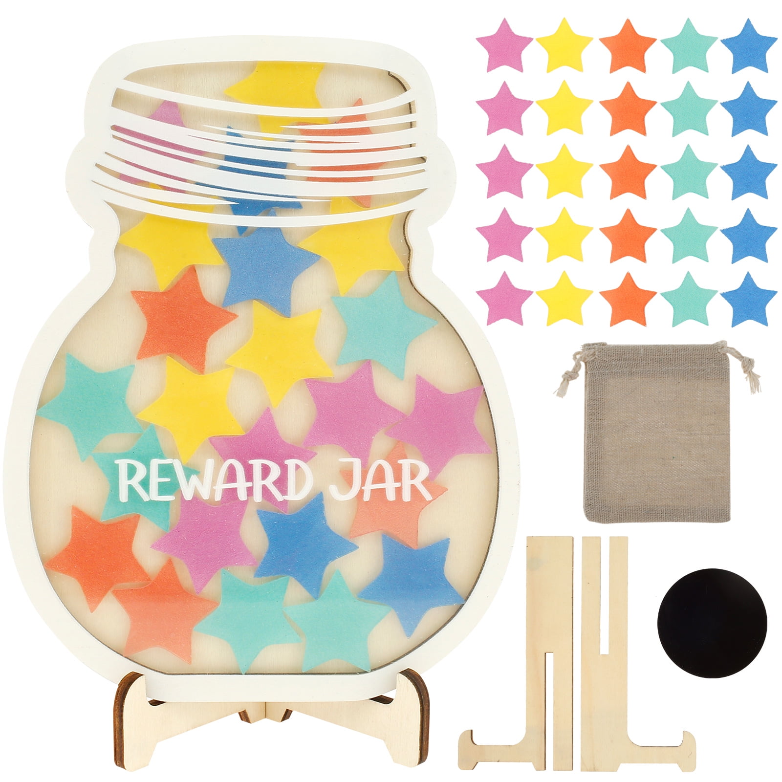 Kids Motivation Daisy Flower Reward Jar - Wooden For Kids Home ...
