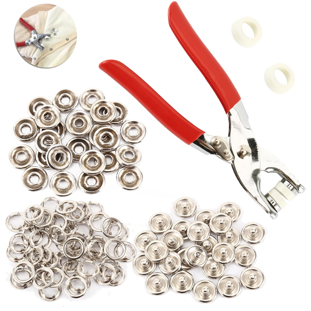 Relax love Snap Fasteners Press Studs Buttons 100pcs Rings Snap ...