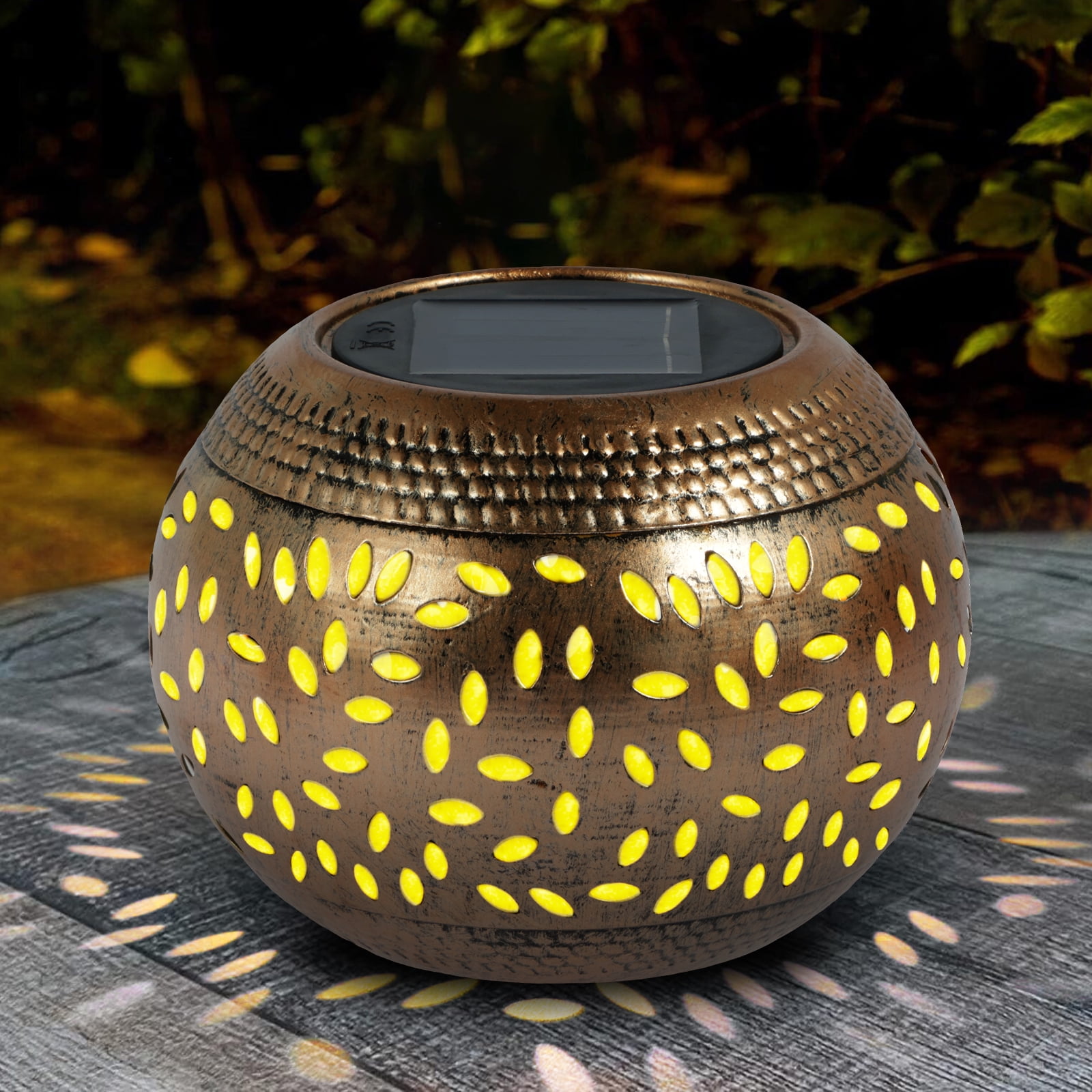 Relax love Solar Hanging Lantern Flickering Flame Solar Powered LED ...