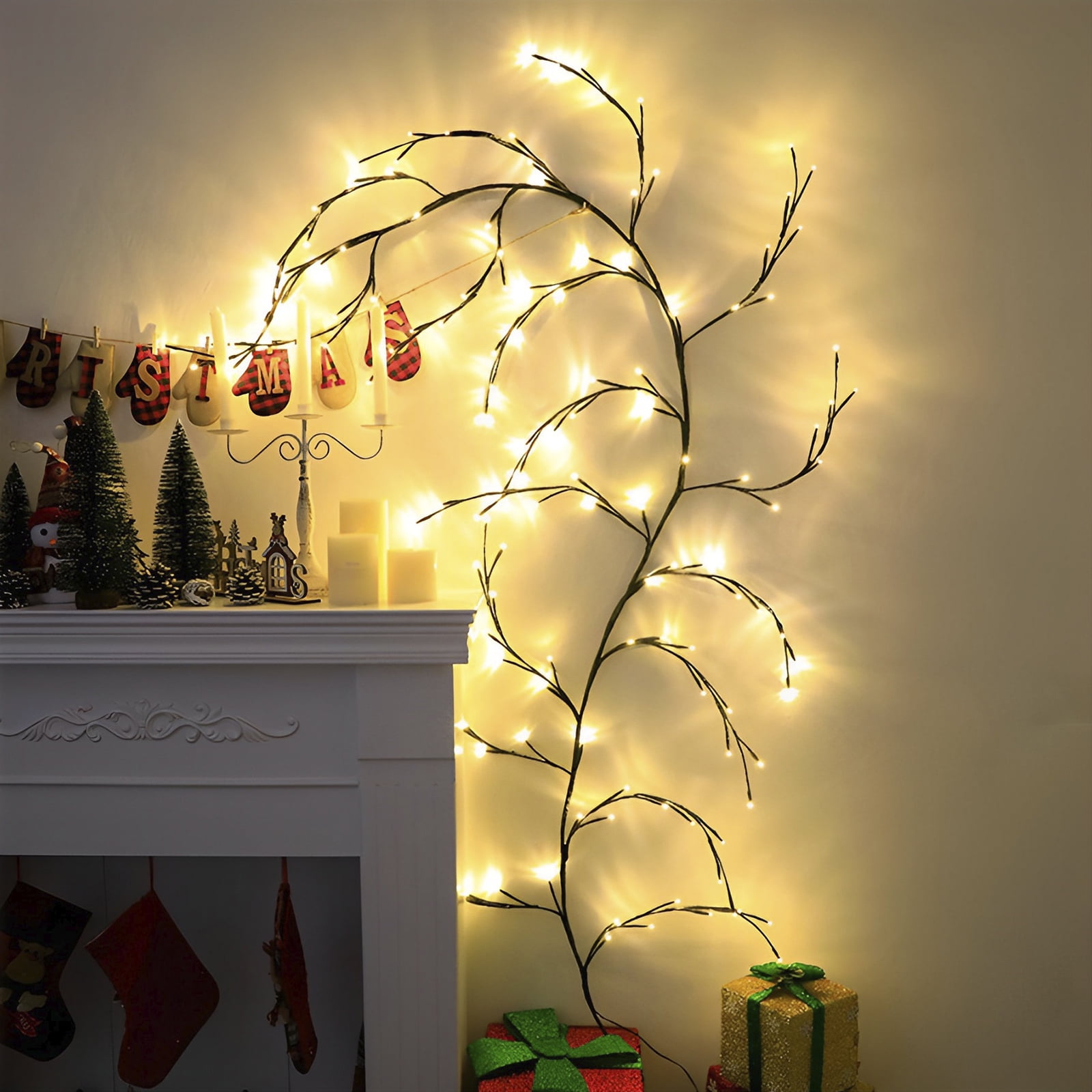 Relax Love Willow Vine String Lights 7 55ft Ip44 Waterproof Reusable