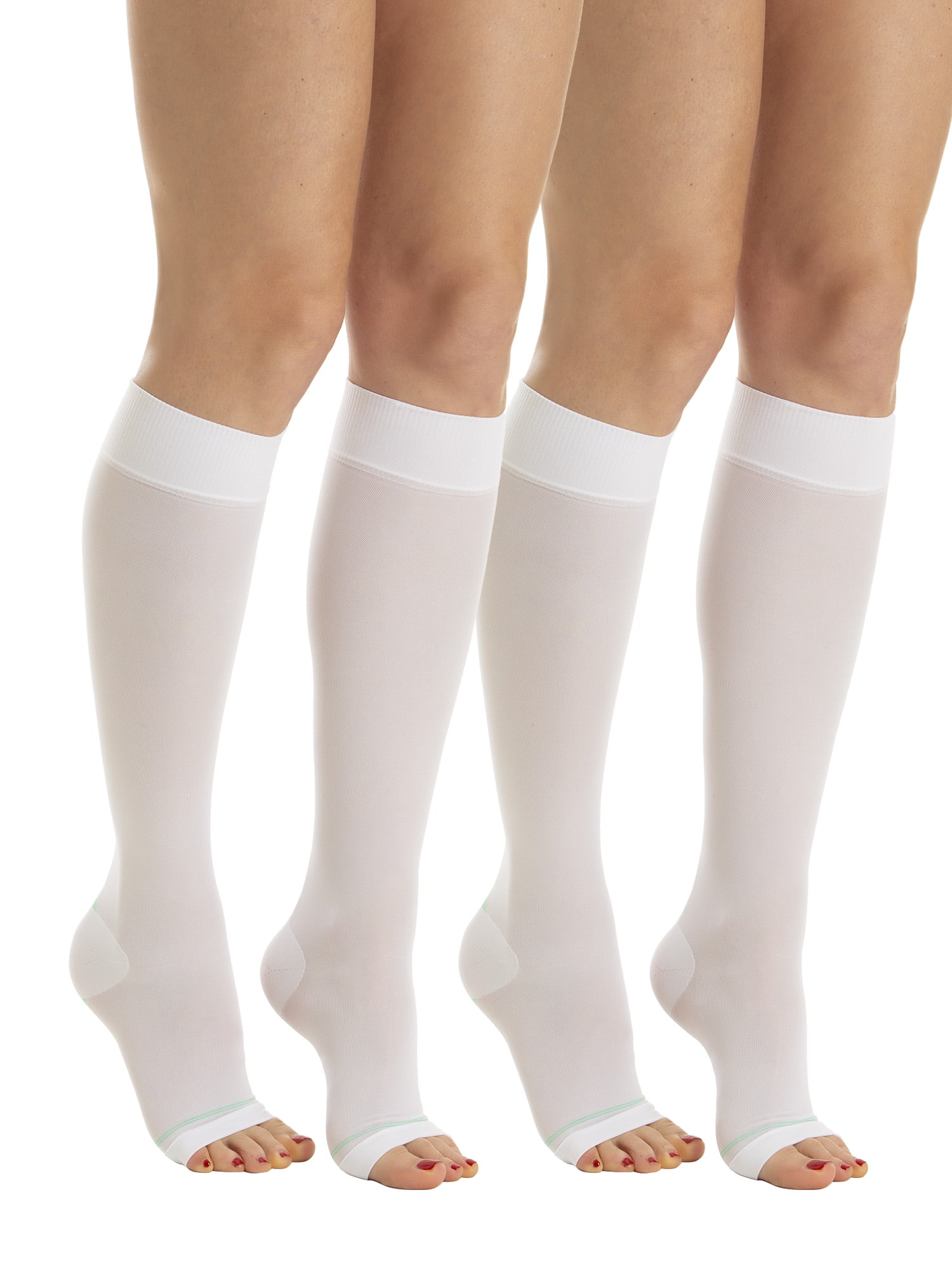 RelaxSan Open-toe Antiembolism Knee High Socks, Graduated Compression ...