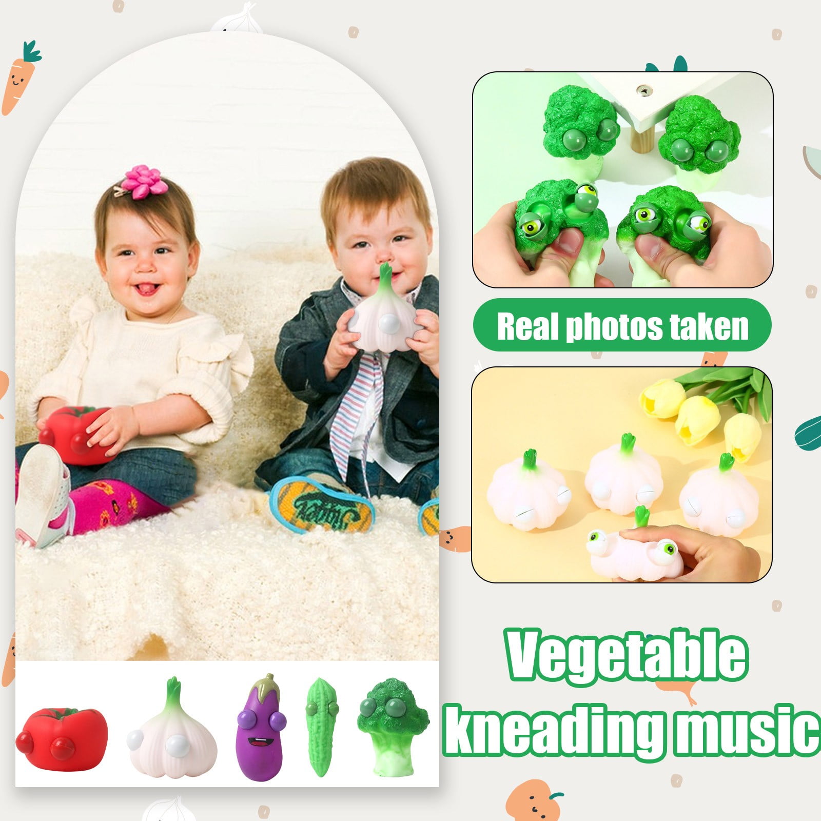 Relaxation Toys, Sensory Squeeze Toys, Eggplant Figurine, Tension ...