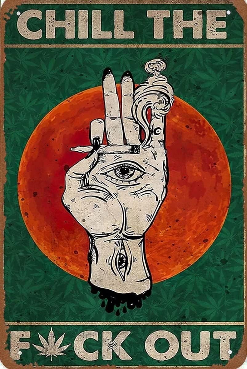 Relaxation posters, cannabis posters, retro cannabis art, mental health ...