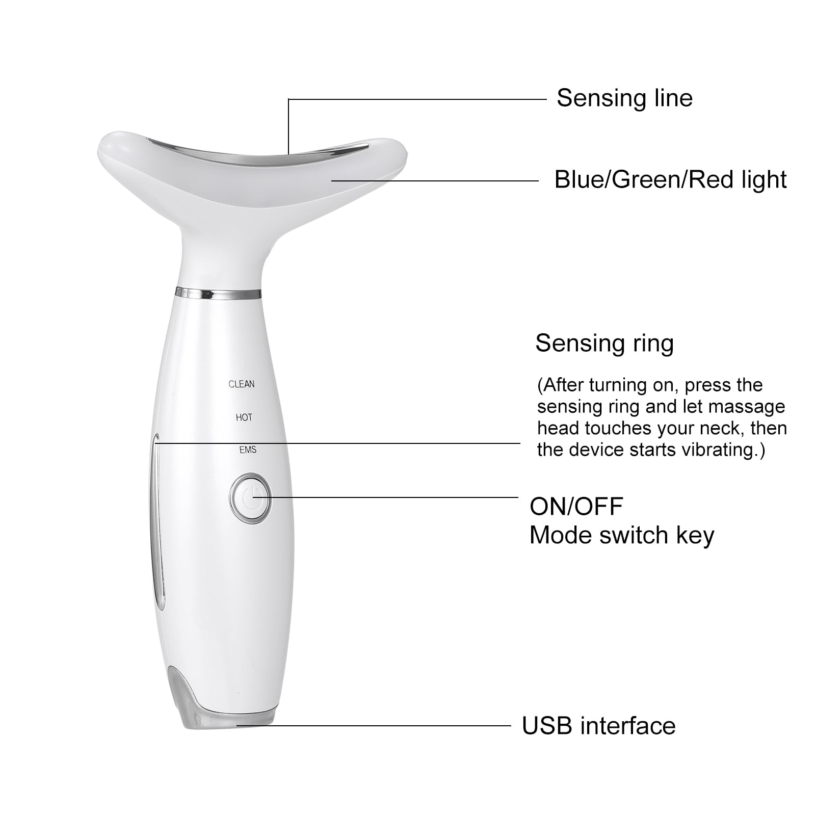 Relaxation tool,Chin Neck Care Tool Neck Wrinkle Removal Led Therapy ...