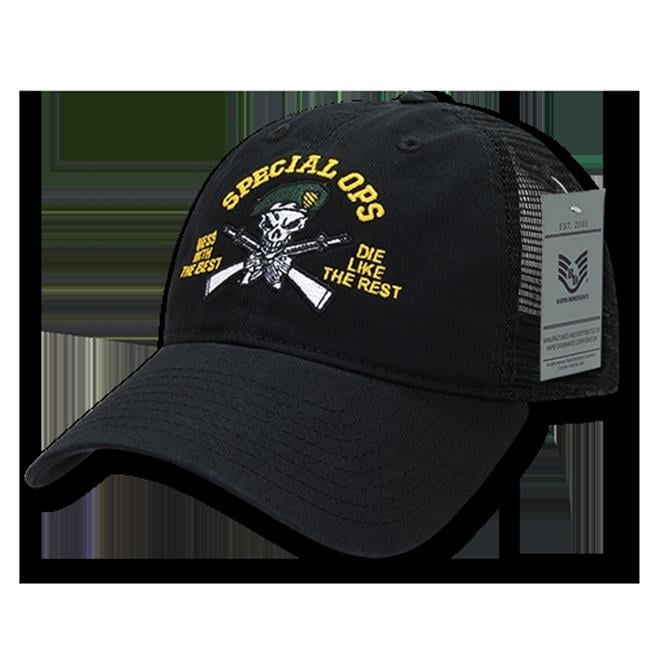 Relaxed Trucker Caps, Spec Ops, Black - Walmart.com