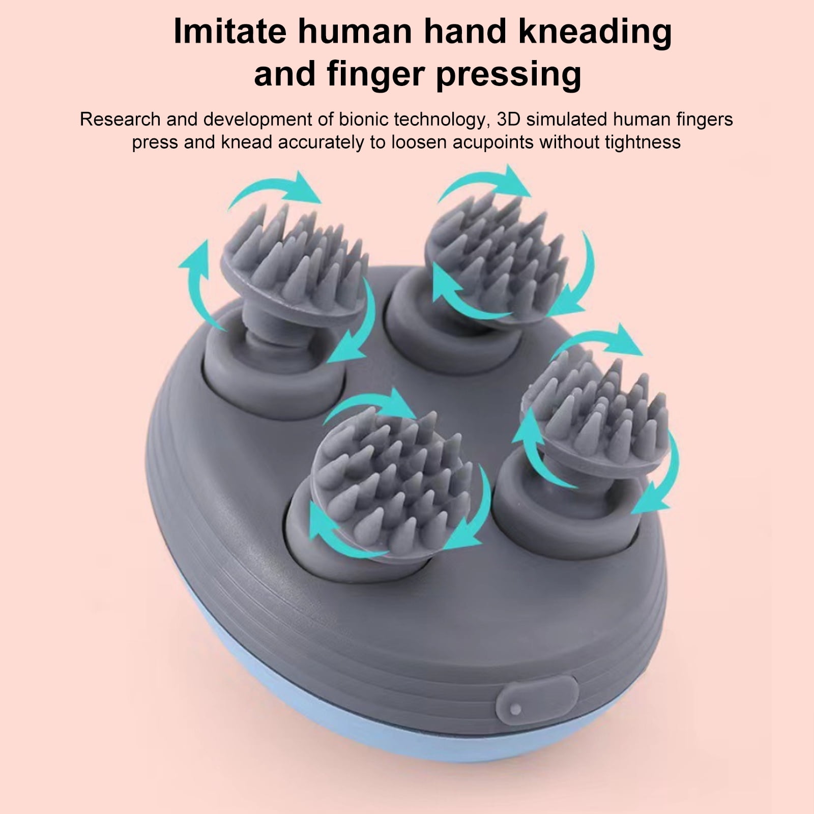 Relaxer,With 4 Heads Muscles Head Scratcher Portable Handheld Relaxer ...