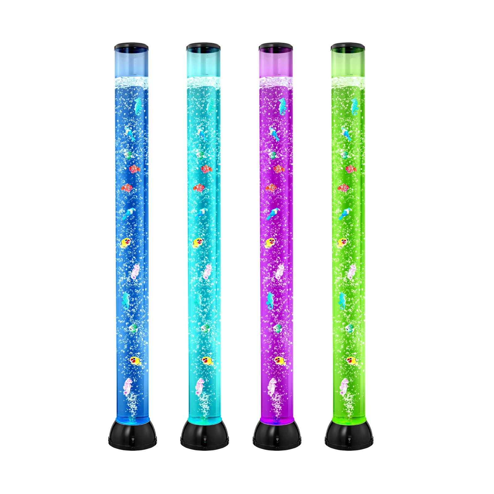 Relaxing 4ft Aquarium Bubble Lamp with 16 Colors, Soothing Sensory ...
