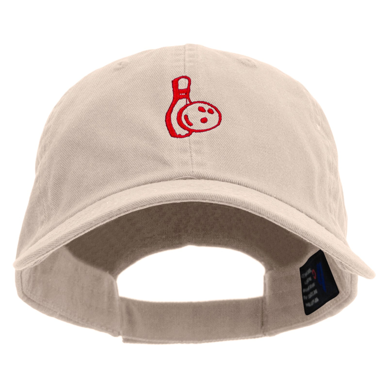 Relaxing Bowling Icon Embroidered Low Profile Dyed Cotton Twill Cap ...