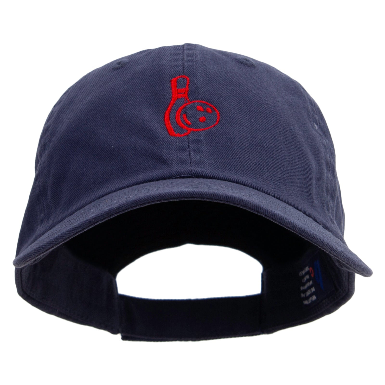 Relaxing Bowling Icon Embroidered Low Profile Dyed Cotton Twill Cap ...