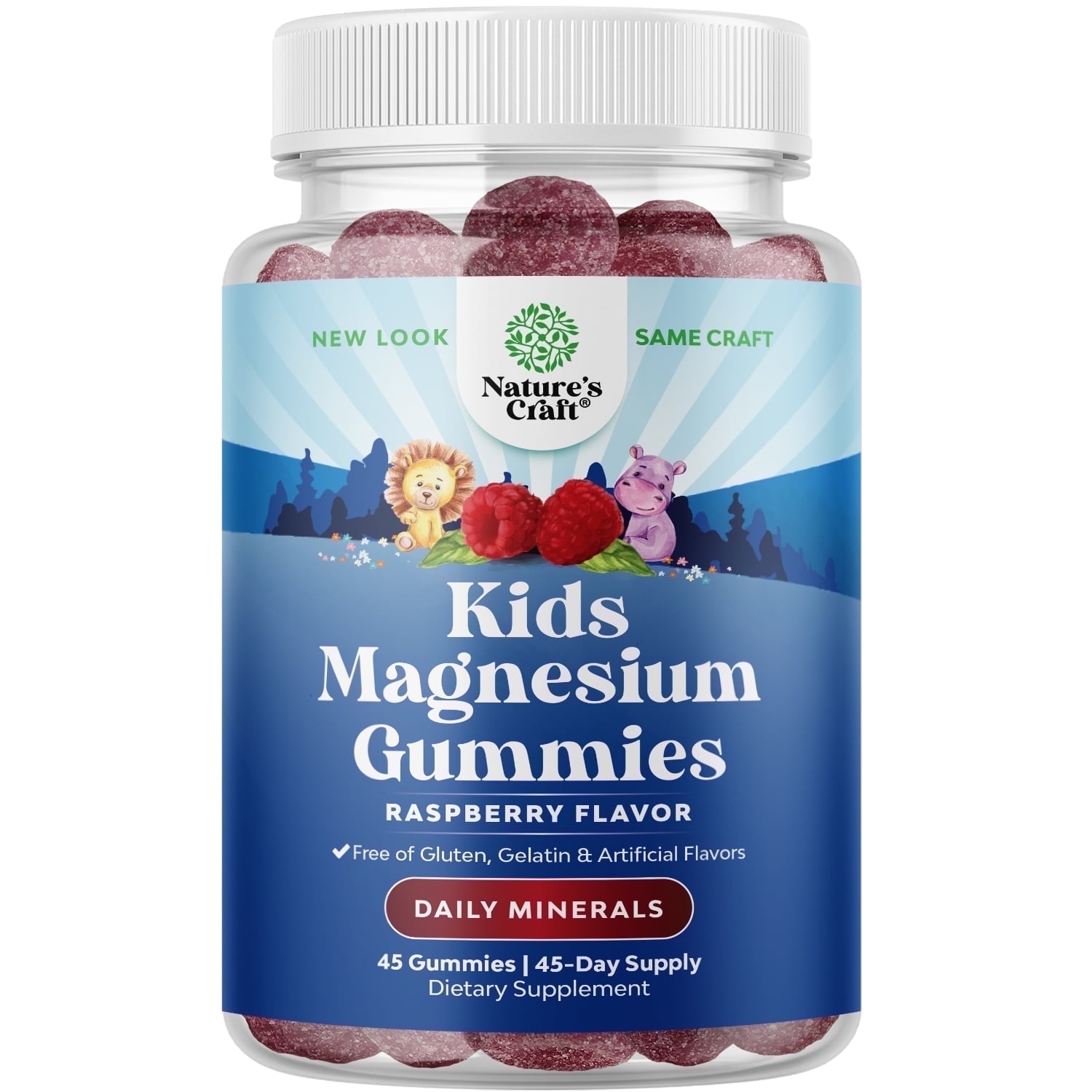 Natures Craft Relaxing Calm Magnesium Gummies for Kids 85mg Natural ...