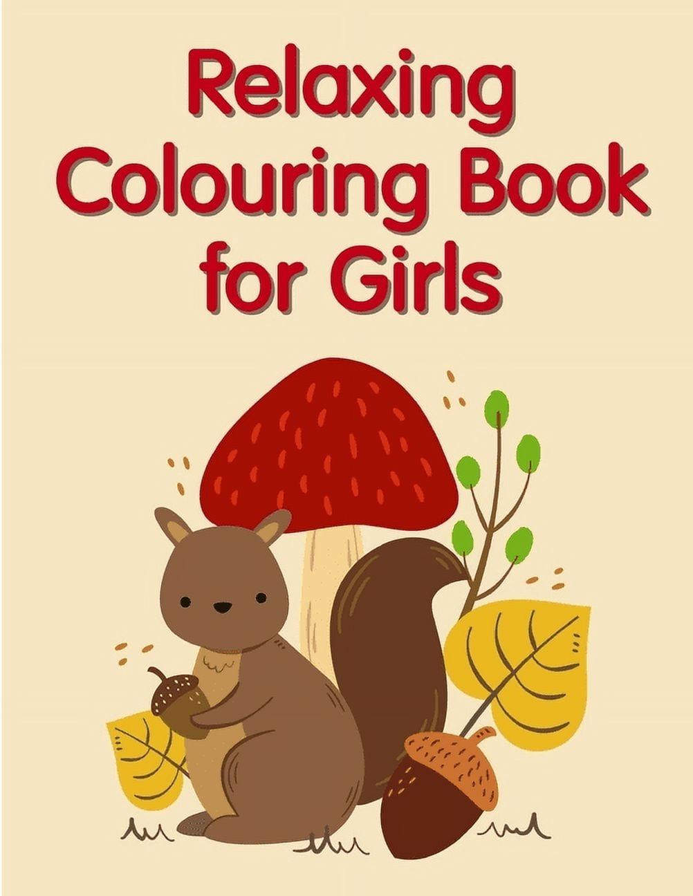 Relaxing Colouring Book for Girls: Super Cute Kawaii Animals Coloring ...