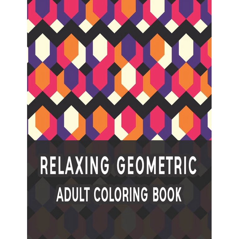 geometric pattern adult coloring book