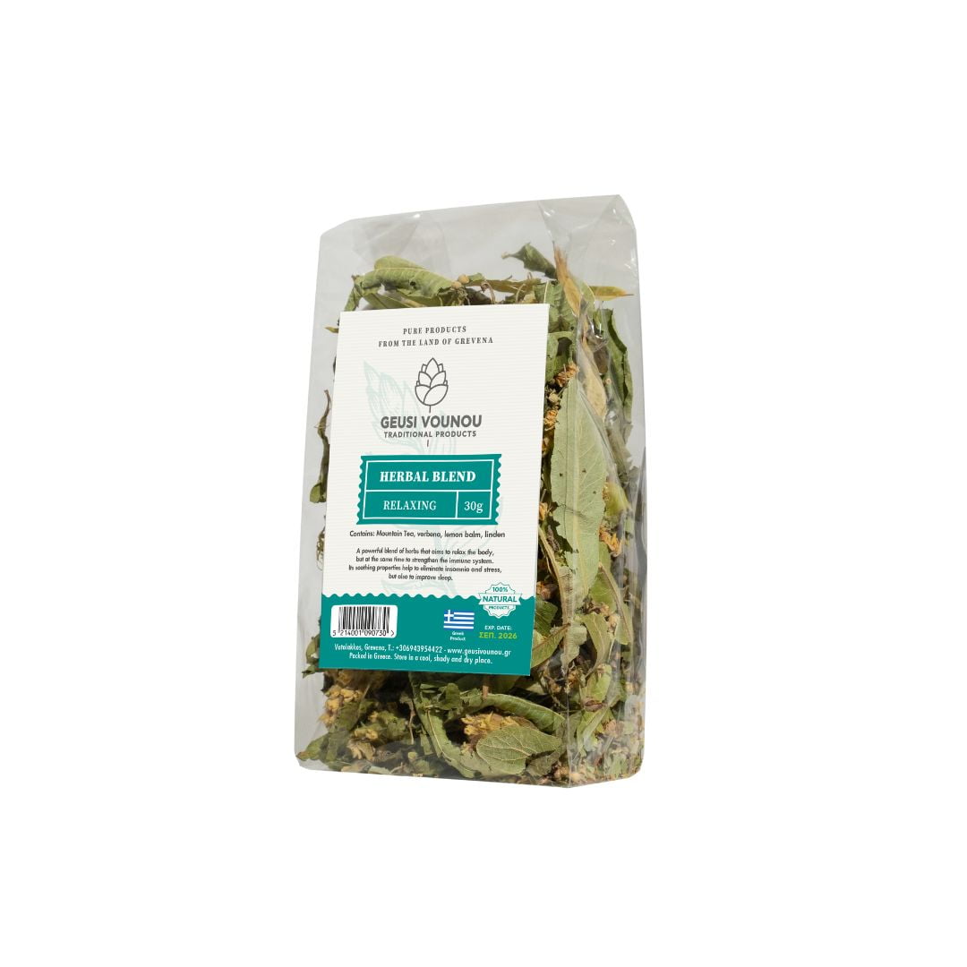 Relaxing Herbal Blend Tea from Greece - Mountain Tea, Verbena, Lemon ...