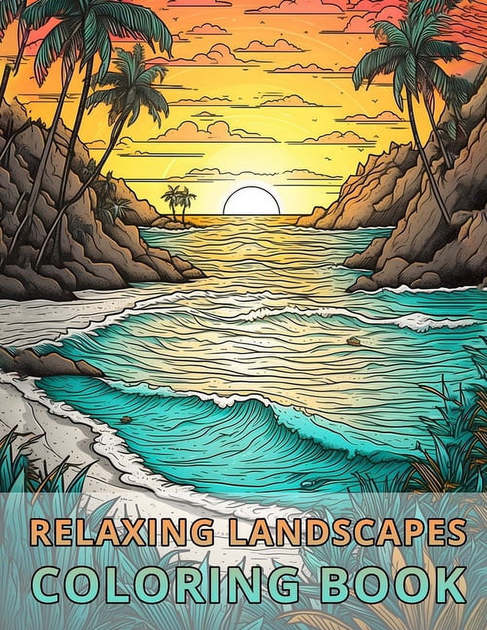 Relaxing Landscapes Coloring Book: Book for Adults Stroke recovery ...