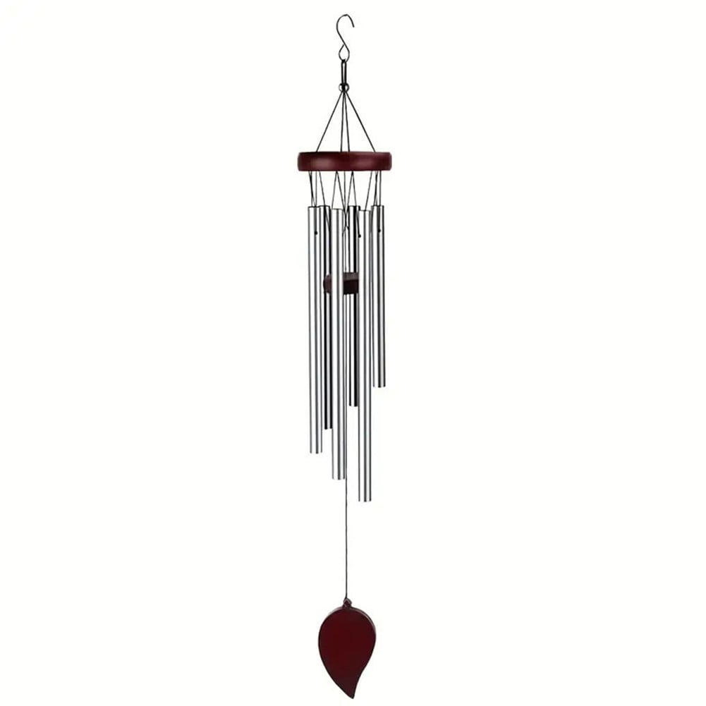 Relaxing Sound Producing Wooden Wind Chime with Creative Aluminium Tube ...