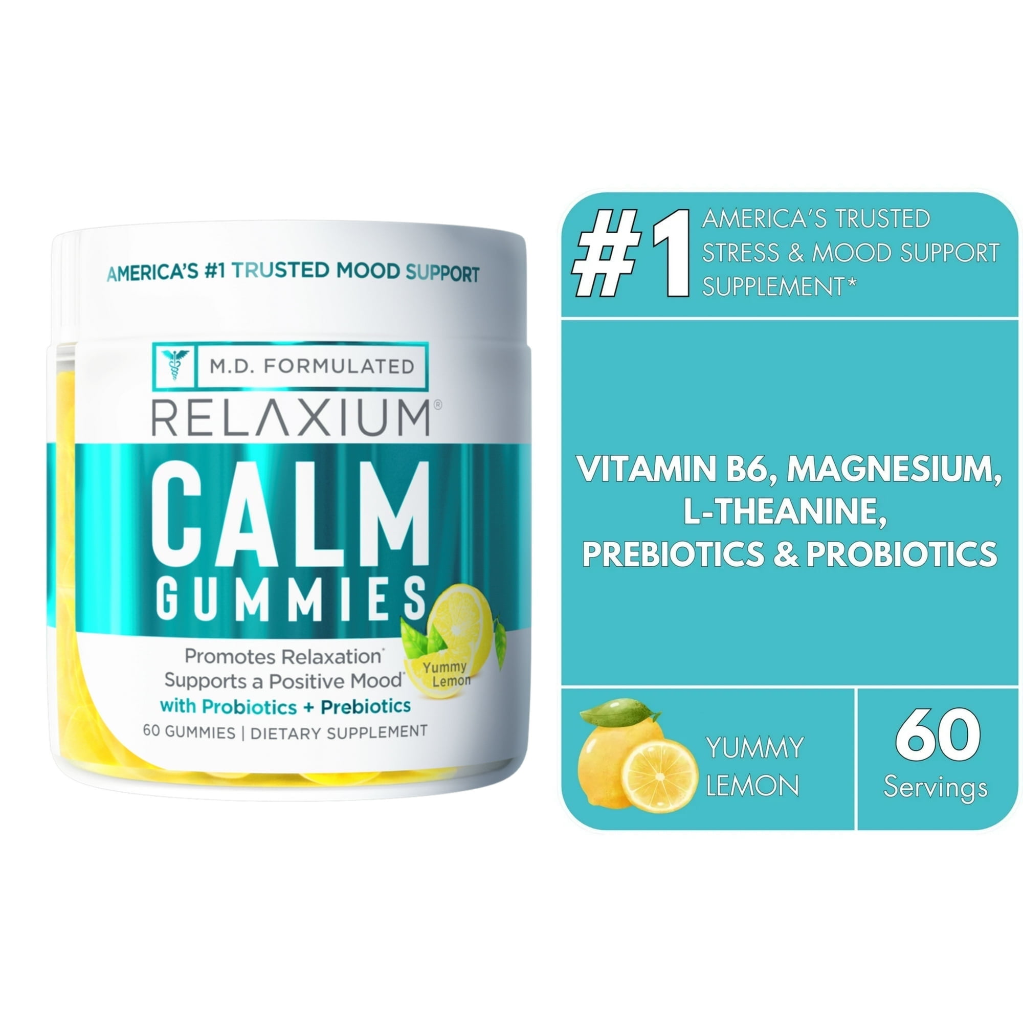 Relaxium Calm Gummies - Sleep Health & Relaxation Supplement with ...