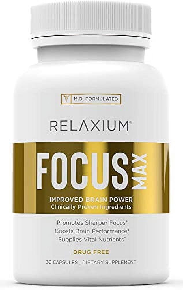 Relaxium FocusMax | Brain & Focus Health Supplement | Clinically Proven ...
