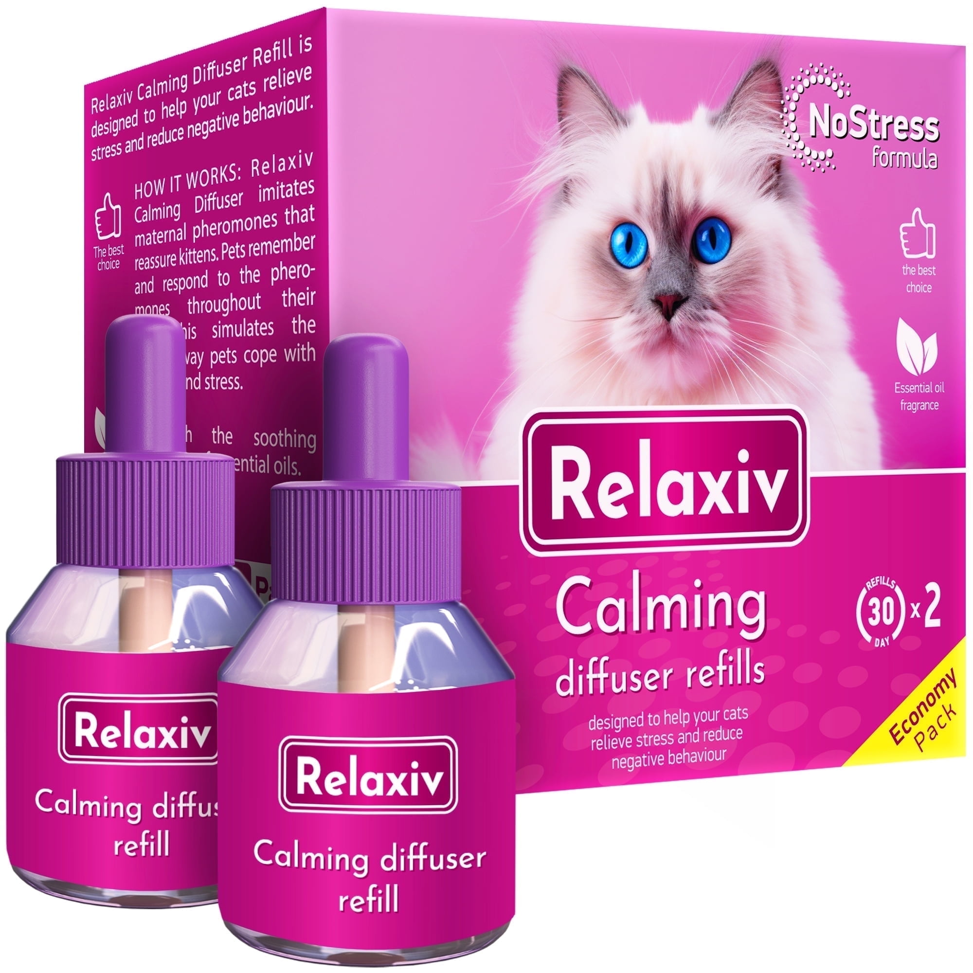 Beloved Pets Cat Calming Diffuser Refill & Anti Anxiety Plug-in ...