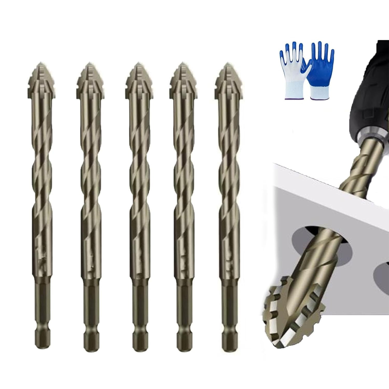 Relaxrich 2025 Upgraded Eccentric Four-Flute Drill Bit,Relaxrich Drill Bits,Four-Edged Serrated ...