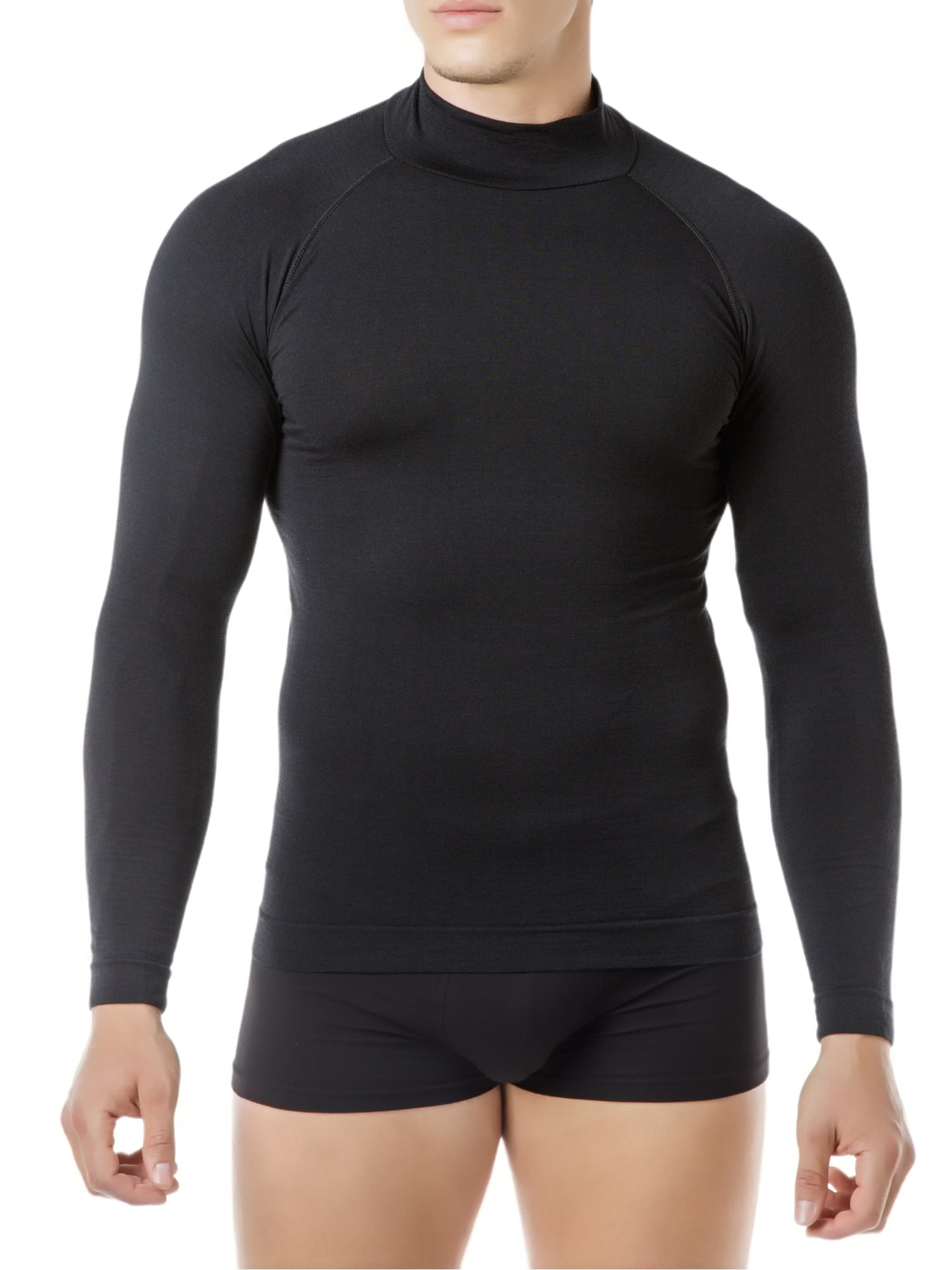 Relaxsan Zero Men's Thermal Mockneck Long Sleeve Top, Lightweight ...