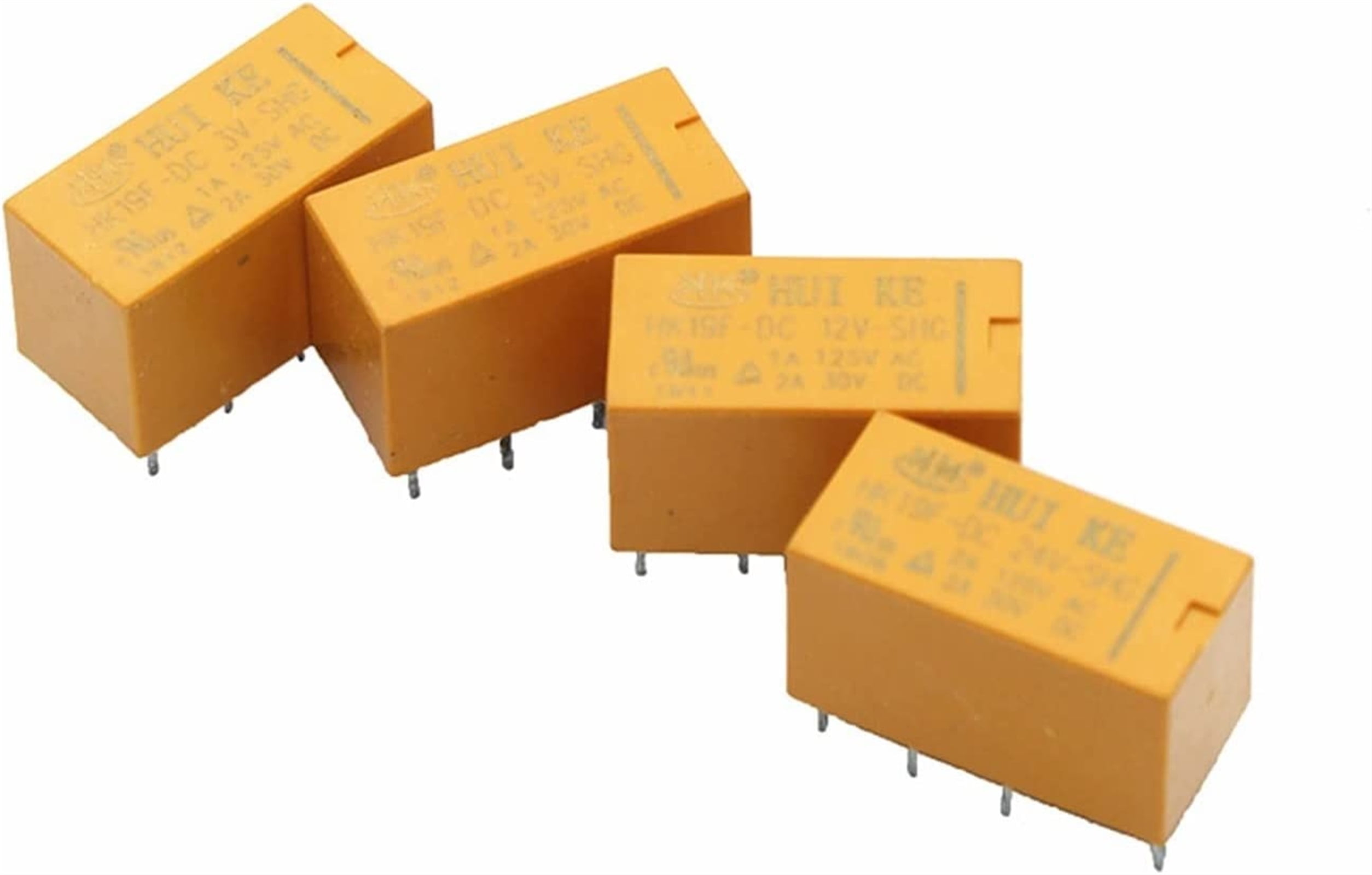 Relay 10PCS Coil DPDT 8 Pin 2NO 2NC Mini Power Relays PCB Type HUI KE ...