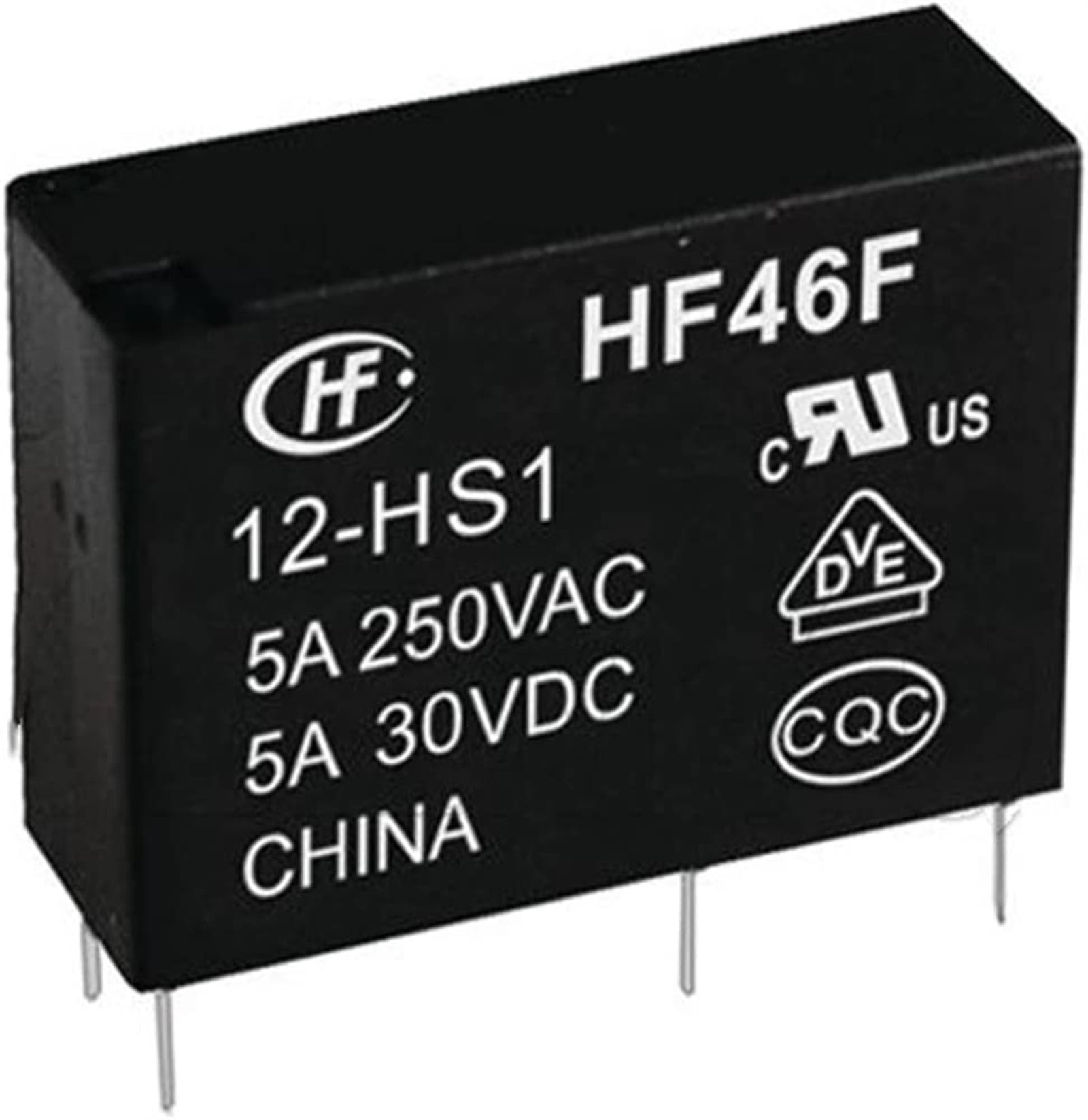 Relay 10PCS Relay HF46F 12-HS1 HF46F 24-HS1 HF46F-5-HS1 HF46F-12-HS1 HF46F-24-HS1 4Pin 5V 12V ...