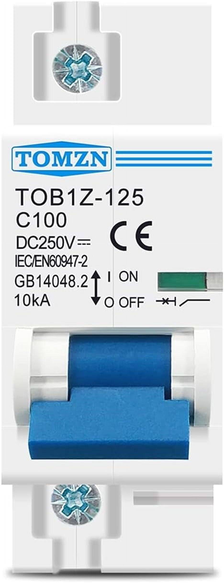 Relay 1P DC MCB 80A 100A 250V Circuit Breaker for PV System Battery ...